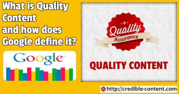 What is quality content and how does Google recognize it? - Credible ...